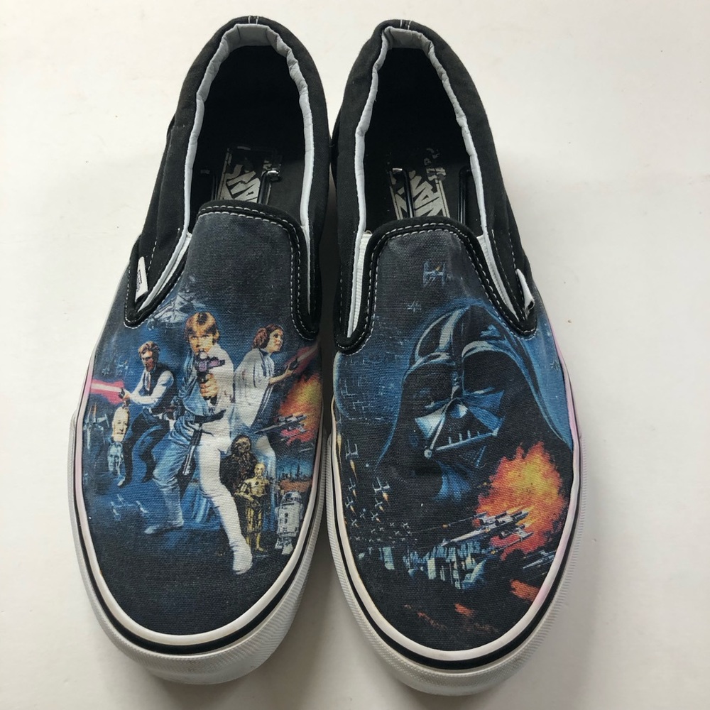 Vans Star Wars A New Hope Movie Classic Slip On Shoes… - Gem